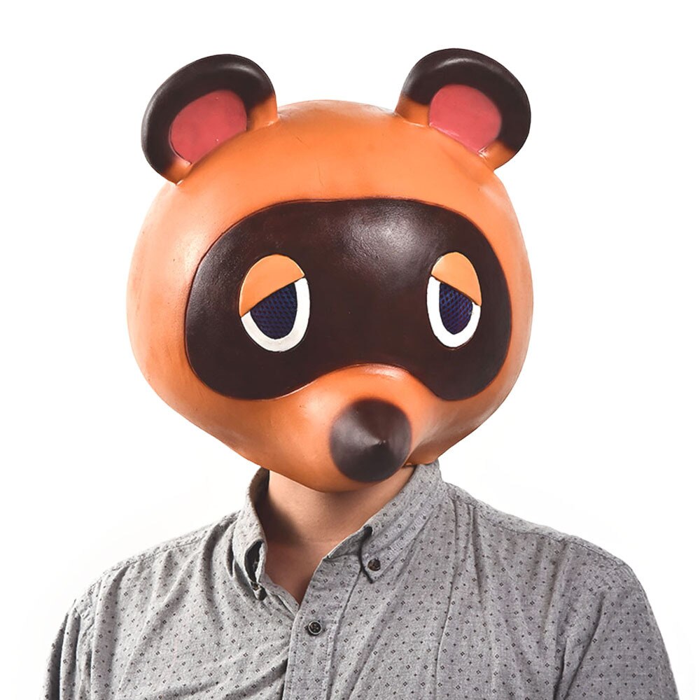 Animal Crossing Tom Nook Mask Latex Timmy Tommy Cosplay Animal Masks ...