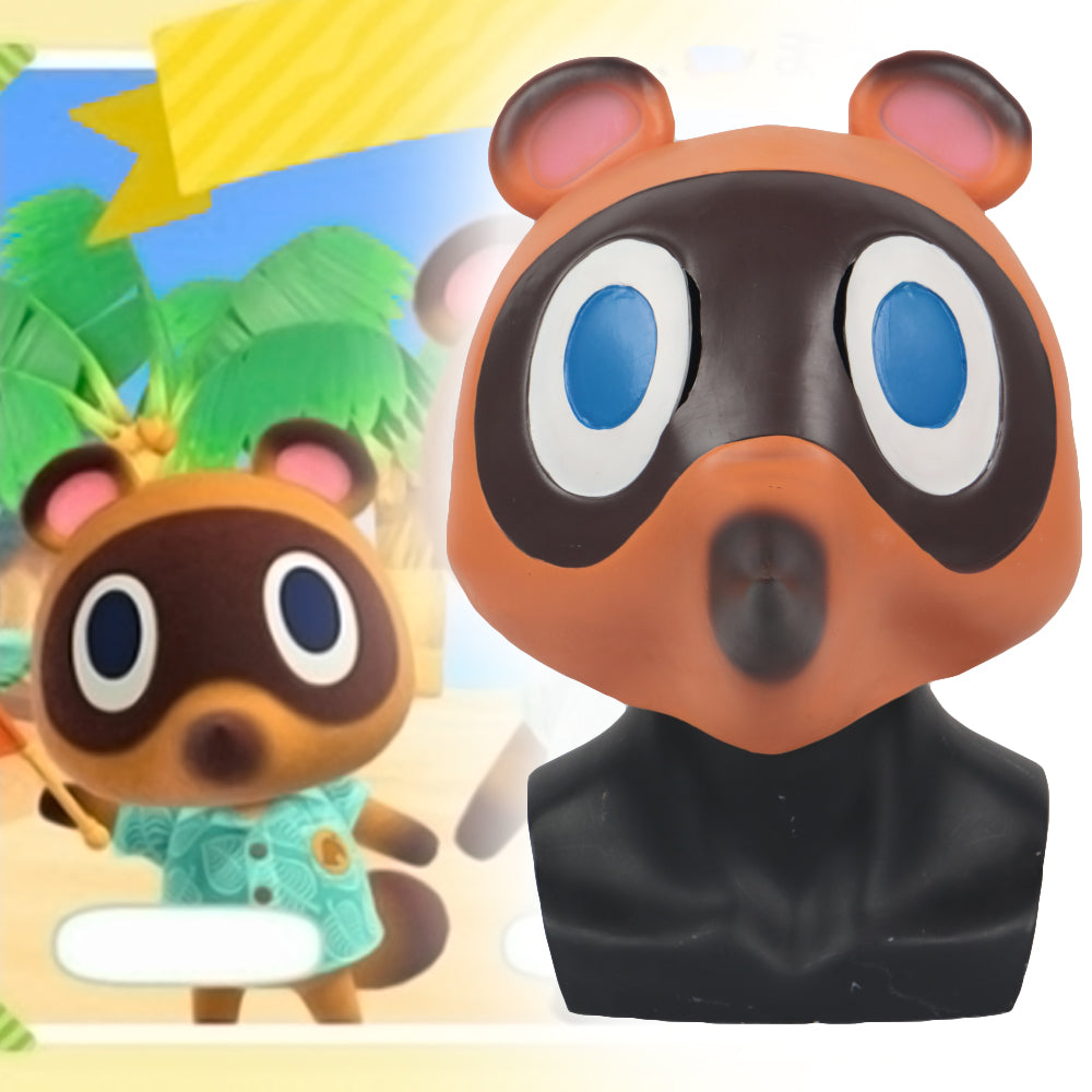 Animal Crossing Tom Nook cosplay Latex Helmet Halloween prop – BFJ Cosmart