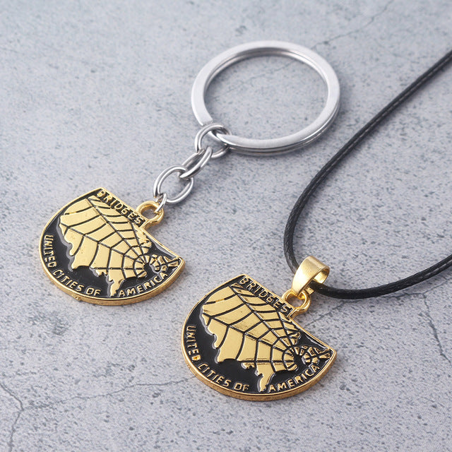 Death Stranding USA Map Keychain Game Cosplay Necklace Props – BFJ Cosmart