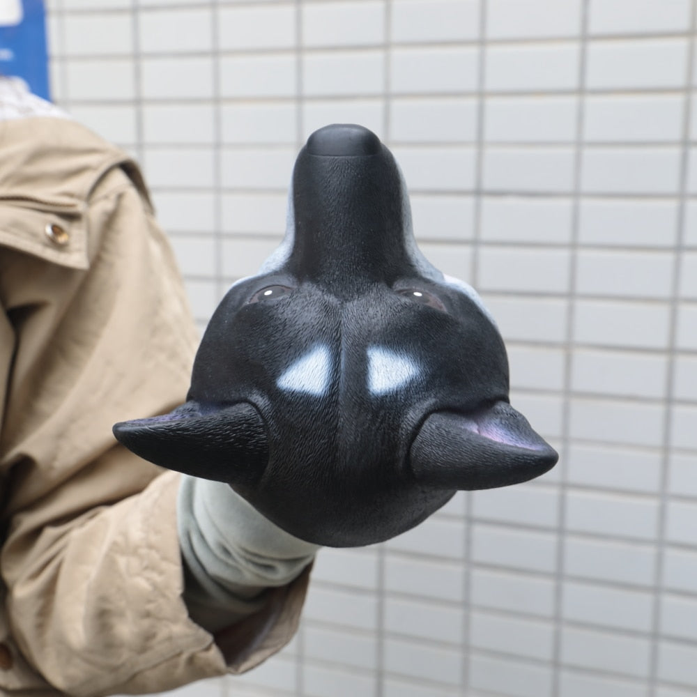 Wildlife Eagle Head Hand Puppet Soft Kids Children Toy Animal Hawk He ...